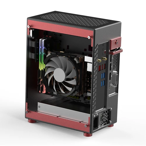 2022new [Spot] mini itx all aluminum chassis, mini desktop A4 F1 1u ...