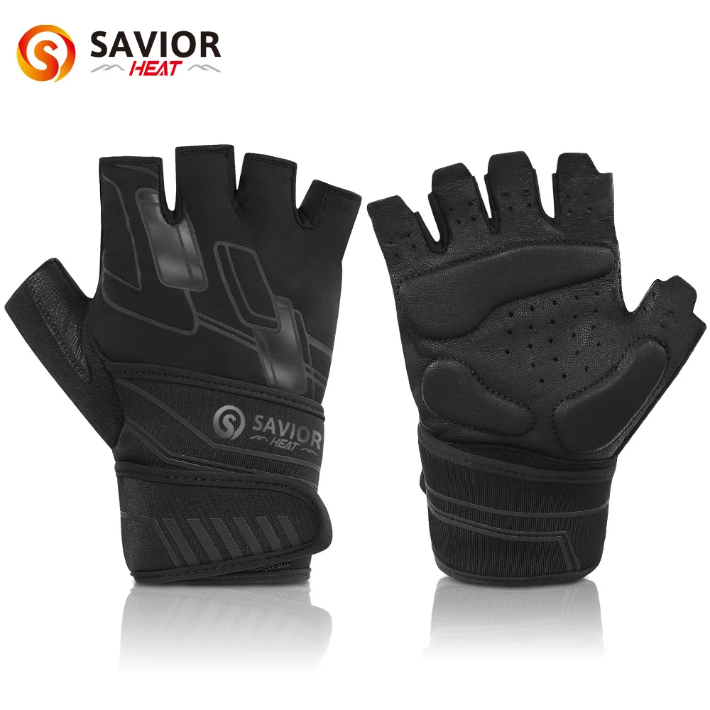 Leather-Gym-Fitness-Gloves-for-Men-Women-Weightlifting-Anti-slip-Wrist ...