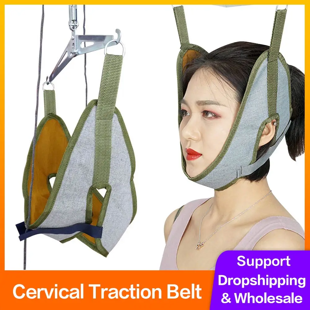 Cervical-Traction-Belt-Neck-Stretcher-Band-Vertebrae-Recovery-Health ...