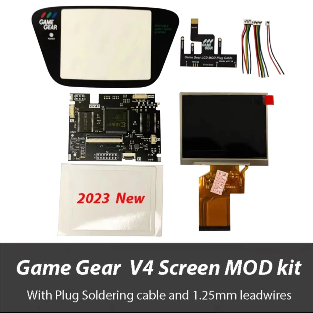 Full Screen OGS IPS V4 LCD Kits For SEGA Game Gear High light ...