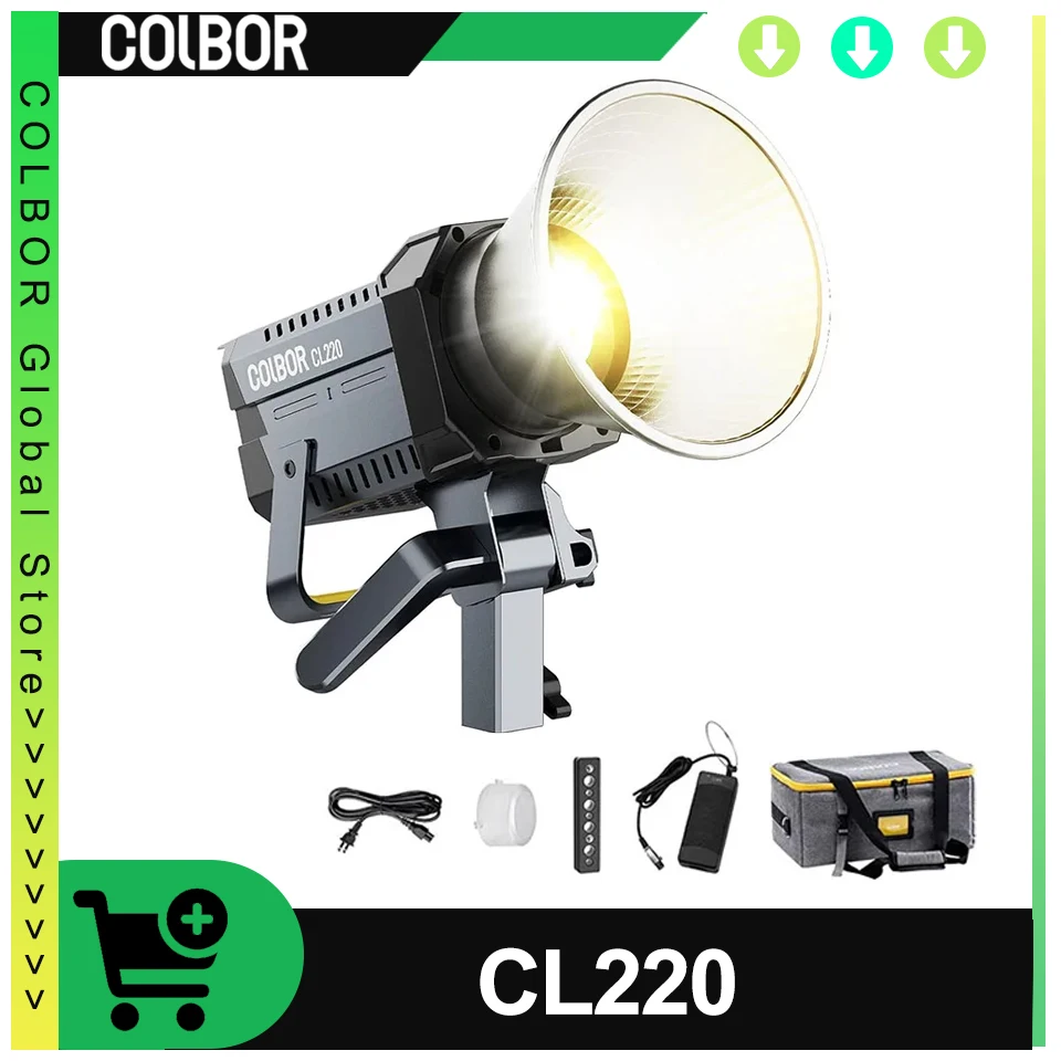 Colbor-cl220-200w-cob-led-luz-de-v-deo-bowens-montagem-ilumina-o-5600k ...