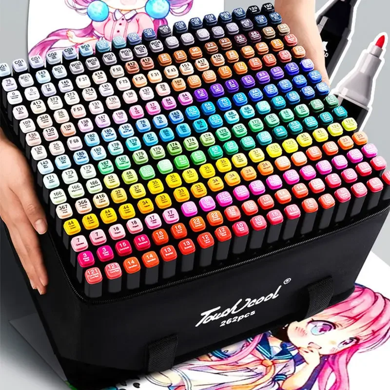 12-80-Colors-Drawing-Sketch-Markers-Set-Oily-Alcohol-Based-Art-Marker ...