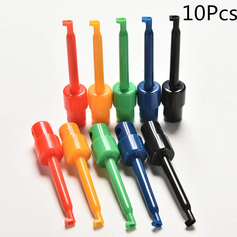 10pcs-Mini-Multimeter-Lead-Wire-Kit-Testing-Hook-Clip-Grabber-Test ...