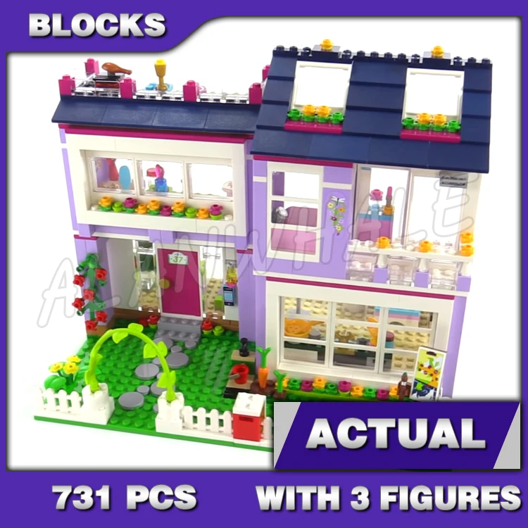 731pcs-Friends-Heartlake-Emma-Modular-House-Family-home-Garden-Room ...