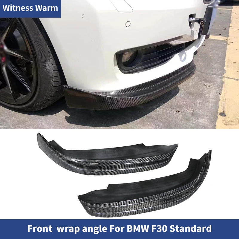 Car-Front-wrap-angle-Bumper-Splitters-Spoiler-Lip-For-BMW-3-Series-F30 ...