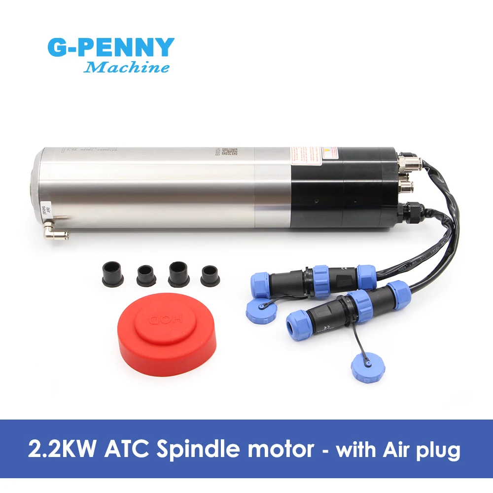 2.2kw Water Cooled Spindle ATC Spindle Motor 220v/380v Rotating speed ...