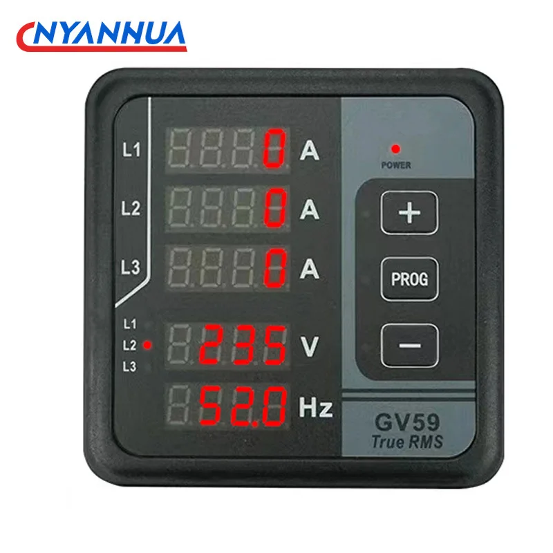 Generator Set Digital Display Multi-Function Meter GV59 Single Three ...
