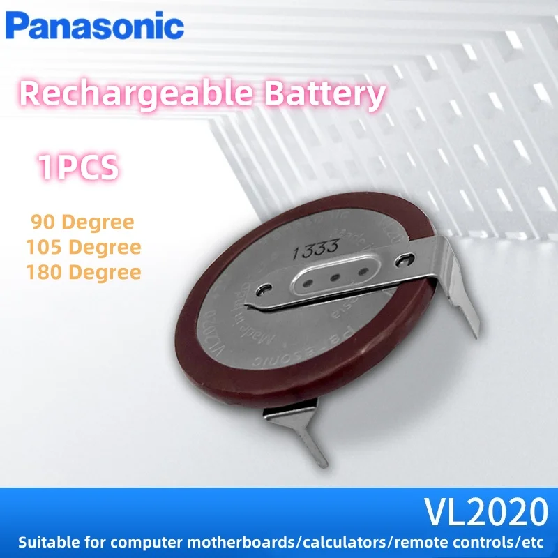 Original Panasonic VL2020 2020 Battery 1PCS Legs 90 degrees 105 degrees ...