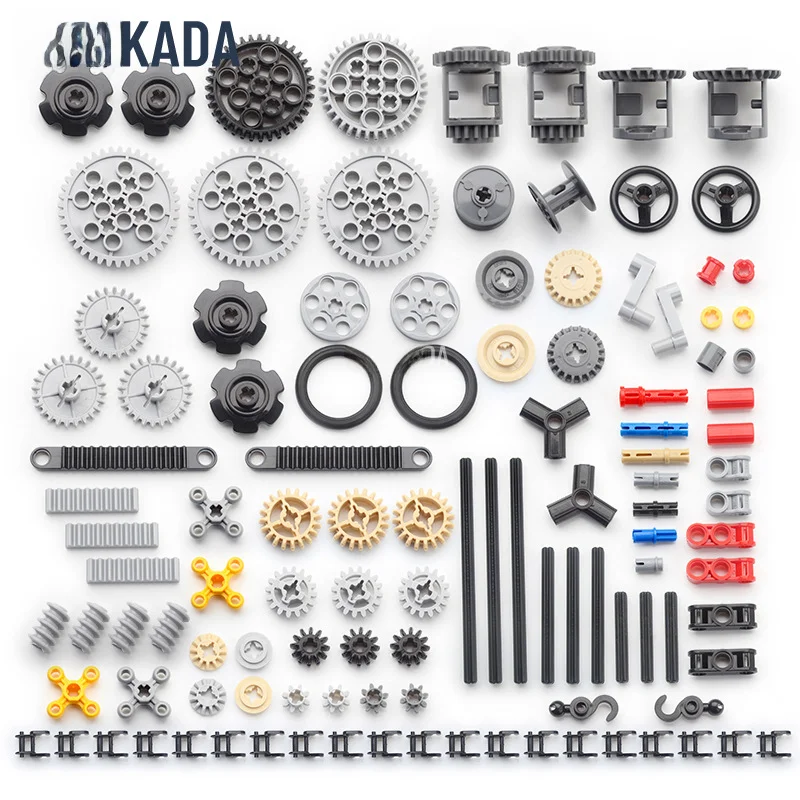 Technology-Small-Particle-Building-Block-Parts-9686-Accessories-EV3-Bulk-Gear-Shaft-Pin-Small ...