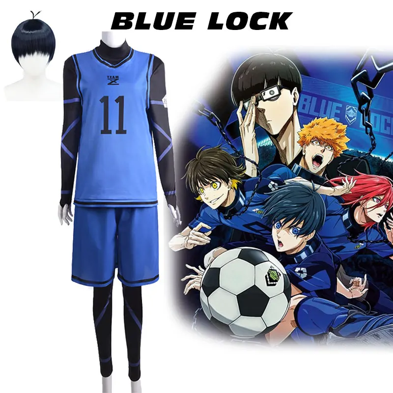 Disfraz-de-Cosplay-de-Anime-Blue-Lock-conjunto-de-peluca-uniforme-de ...