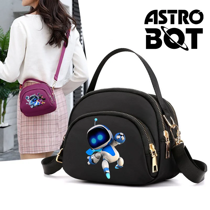 Astro-Bot-Women-Shoulder-Bag-Cute-Cartoon-Printing-Cell-Phone-Purse ...