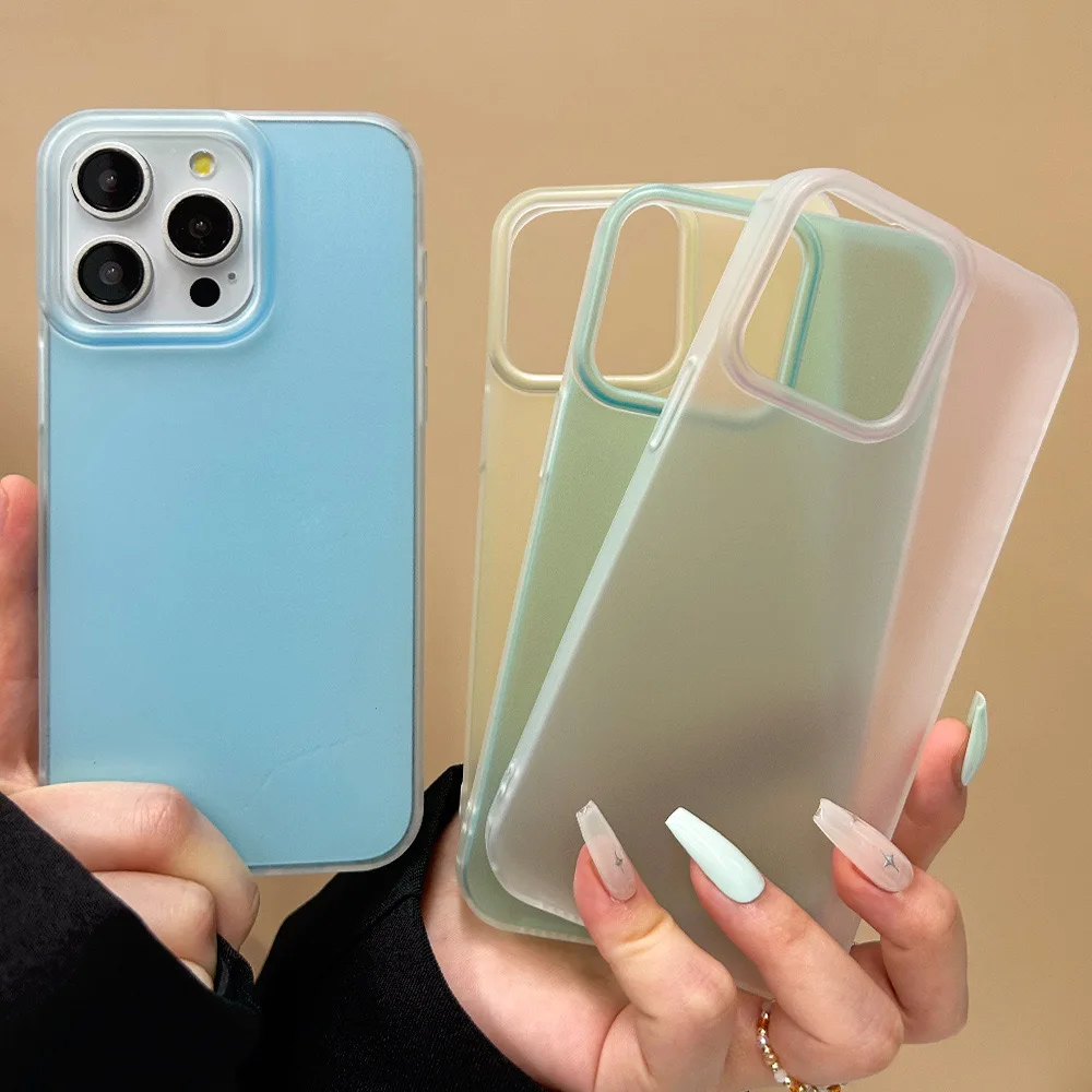Luxury-Soft-Matte-Candy-Phone-Case-for-iPhone-15-14-13-12-11-Pro-Max ...