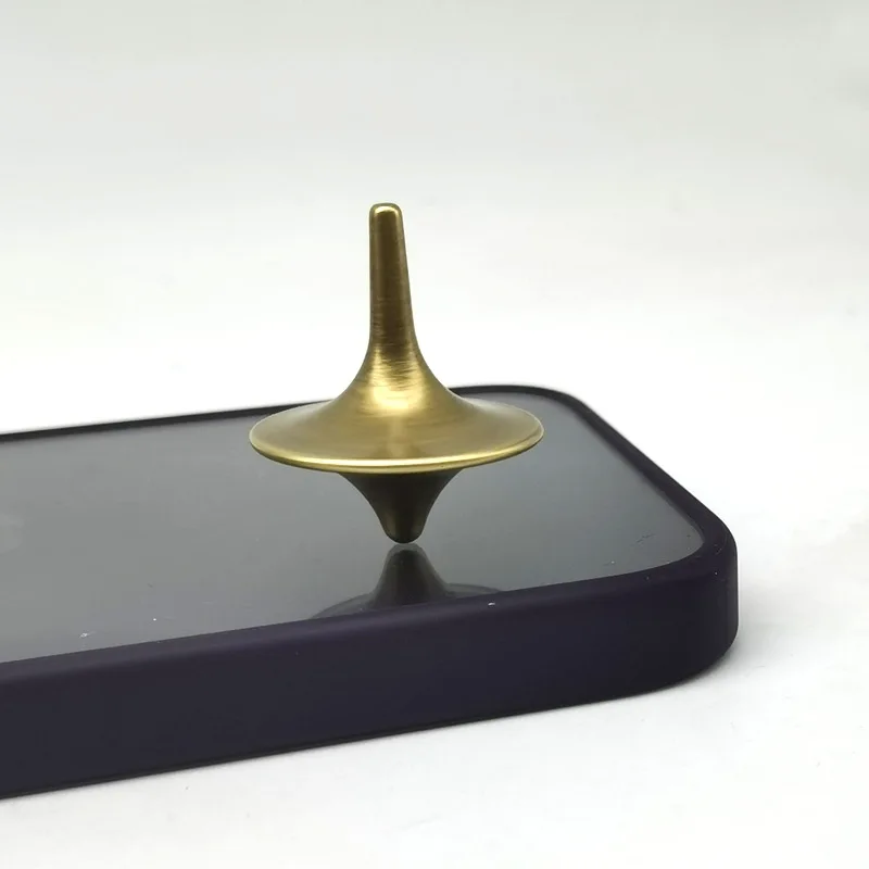 Movie Totem Metal Gyro Silver Hand Spinning Top Fingertips Leonardo ...