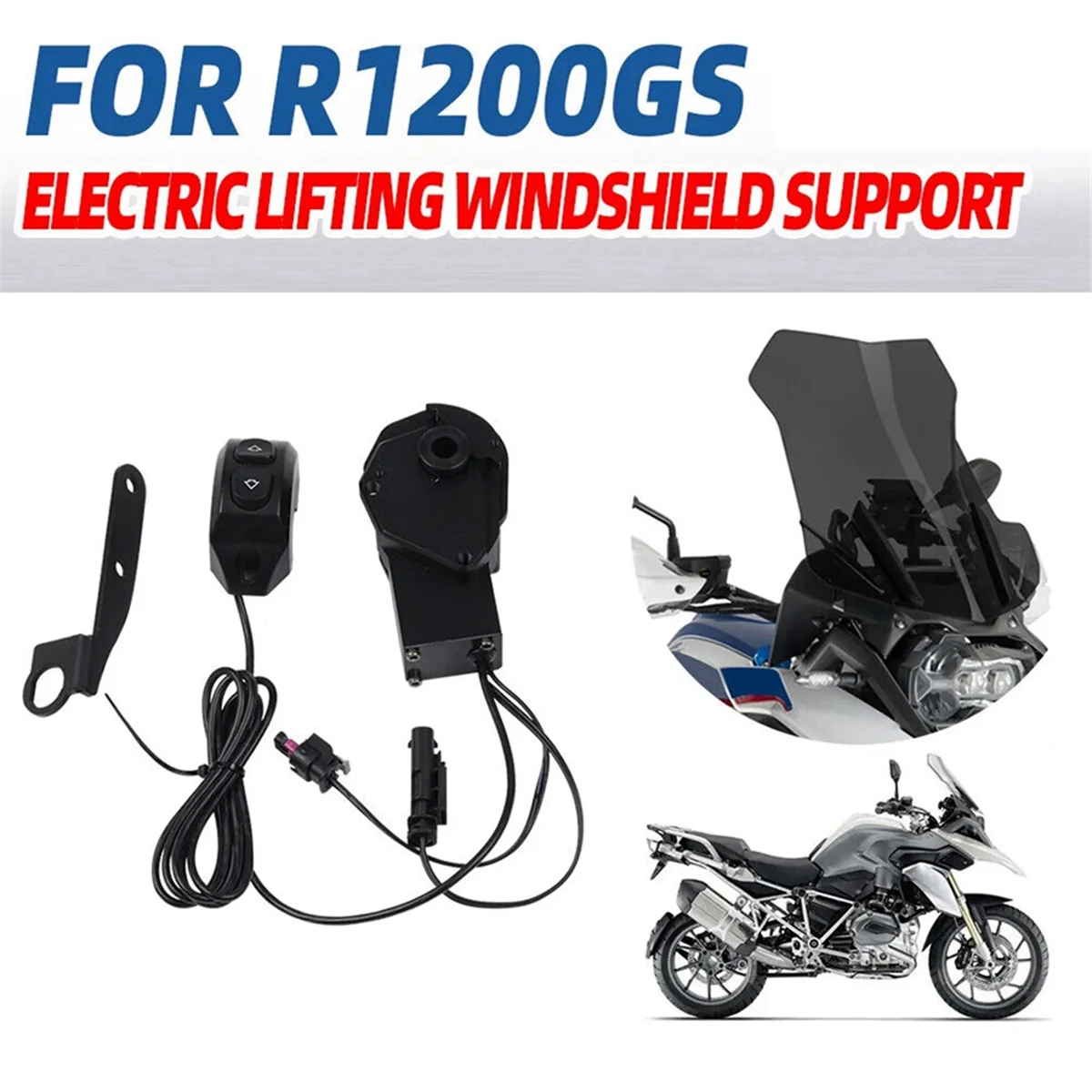 Motorcycle-Windshield-Wind-Elevator-Remote-Control-Switch-for-BMW ...
