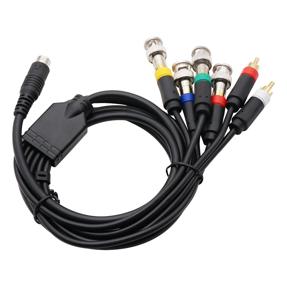 1.8m Saturn RGB/RGBS RCA Component Cable AV cable for SEGA Saturn ...