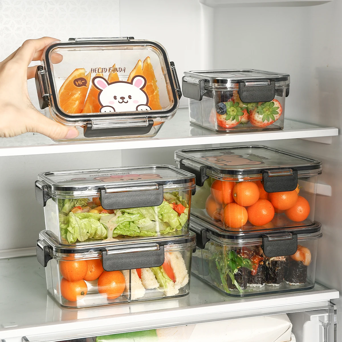 WORTHBUY-Kitchen-Food-Storage-Box-Transparent-Fruit-Vegetable-Storage ...