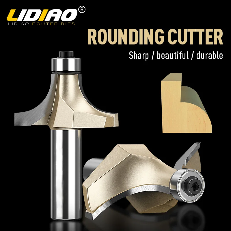 LIDIAO-Tungsten-Carbide-Router-Bit-6-35mm-12-7mm-Shank-Corner-Round ...