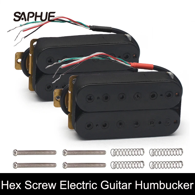 6-String-Electric-Guitar-Pickups-Humbucker-Dual-in-Line-Adjustable-Hex ...