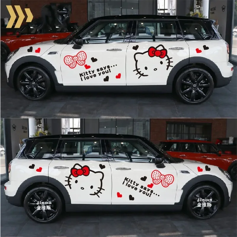 Anime-Kawaii-Sanrio-Hello-Kitty-Car-Sticker-Girl-Cute-Car-Body ...