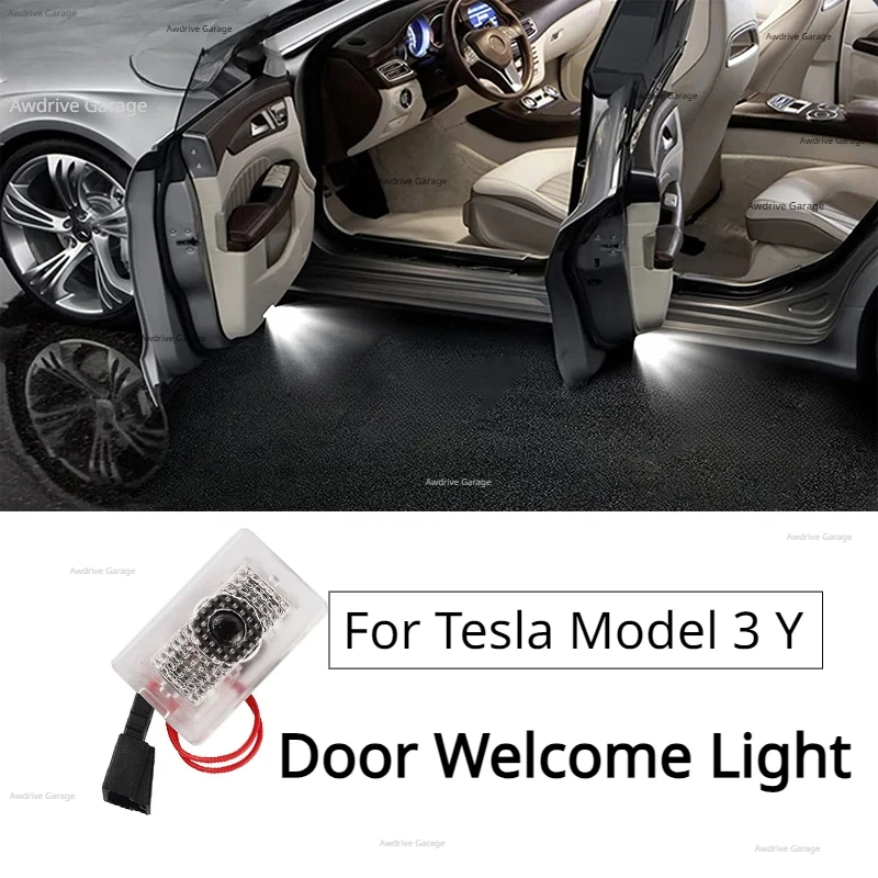 Door-Welcome-Light-for-Tesla-Model-3-Y-Projection-Light-Illuminating ...