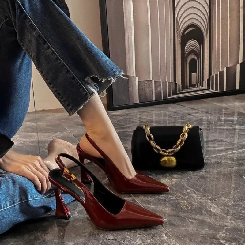 Fashion High Heels Luxurious Versatile Women's Shoes Slim Heel ...
