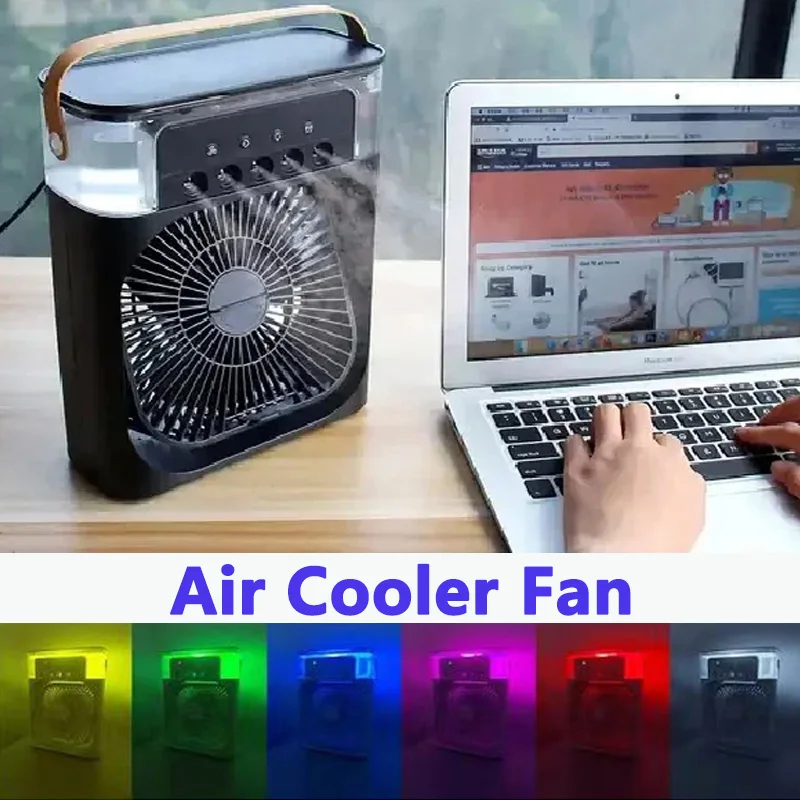 Portable-Fan-Air-Conditioners-USB-Electric-Fan-LED-Night-Light-Water ...