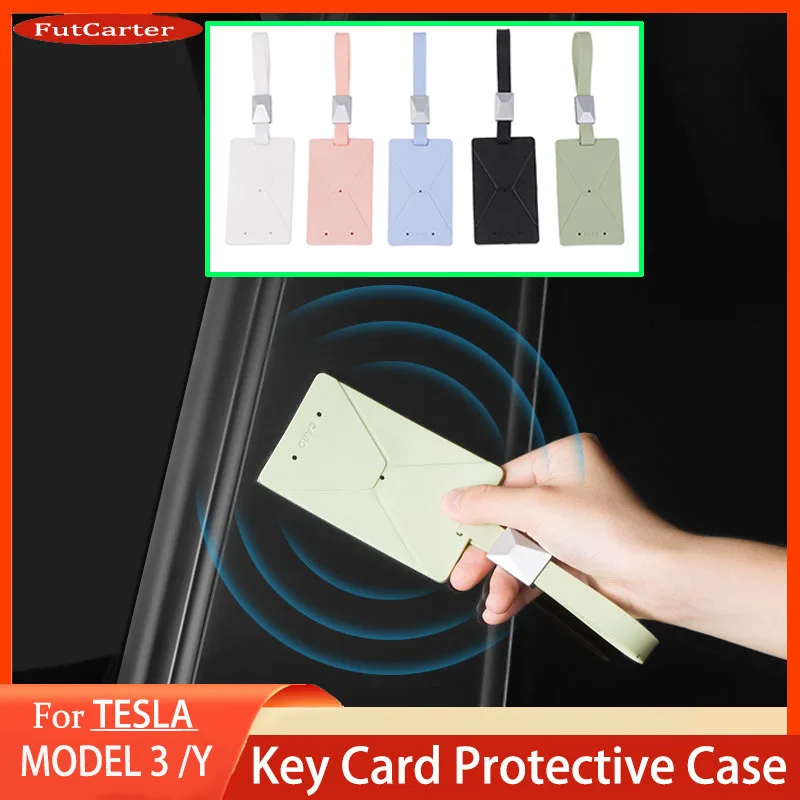 For-Tesla-Model-3-Y-Key-Card-Cover-Silicone-Key-Card-Protective-Case ...