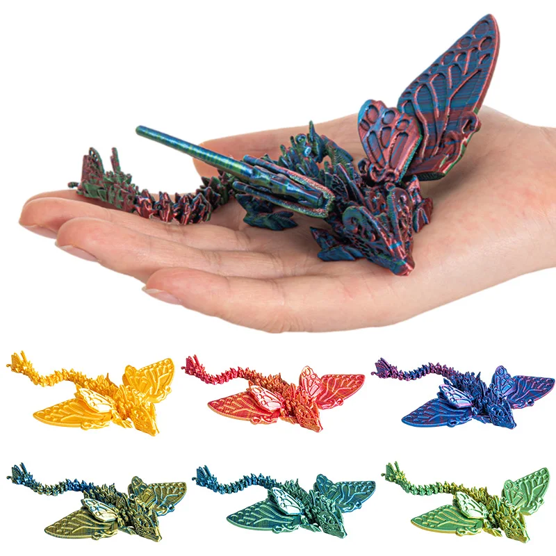 Crystal-Rotatable-Dragon-3D-Printed-Chinese-Style-Dragons-Modle-Desktop ...