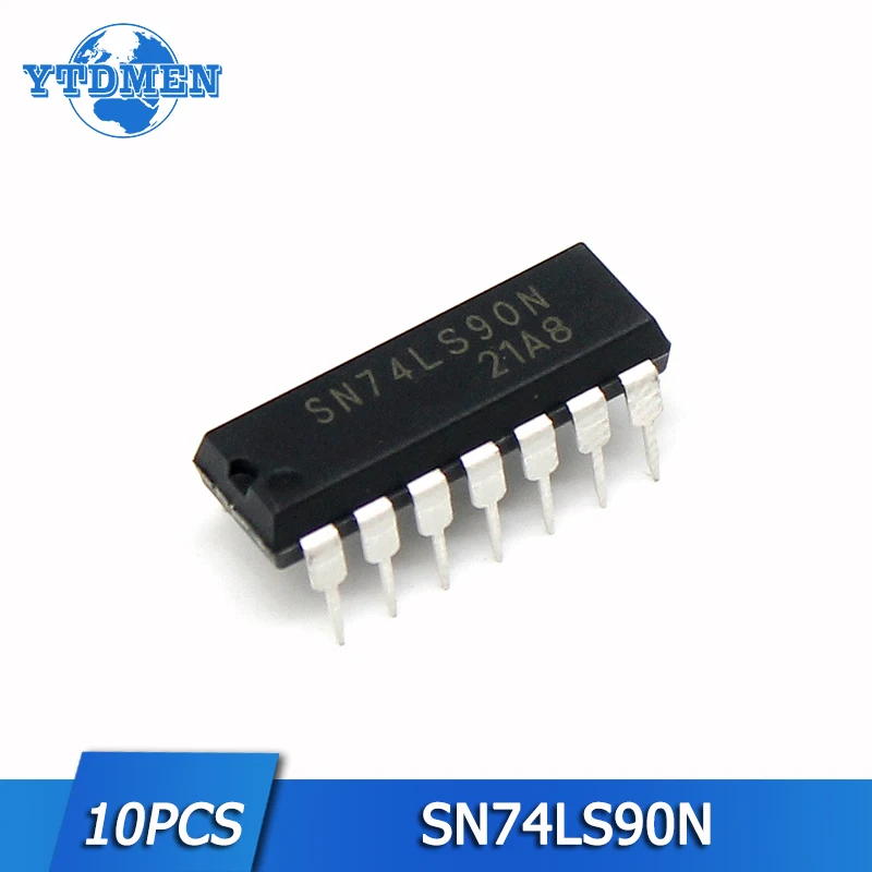 10 piezas SN74LS90N DIP SN74LS90 74LS90 DIP14 circuito integrado DIP 14 ...