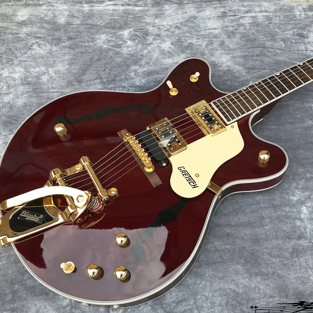 Guitarra-el-ctrica-de-Jazz-personalizada-guitarra-semihueca-sin ...