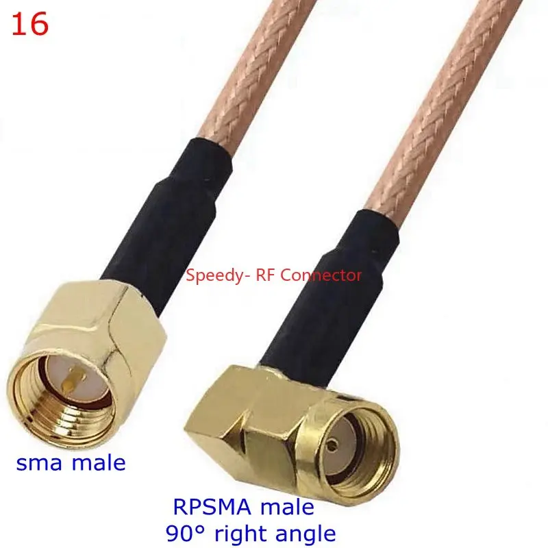 Kit de conector RG316 SMA a SMA macho hembra, conector RPSMA macho ...