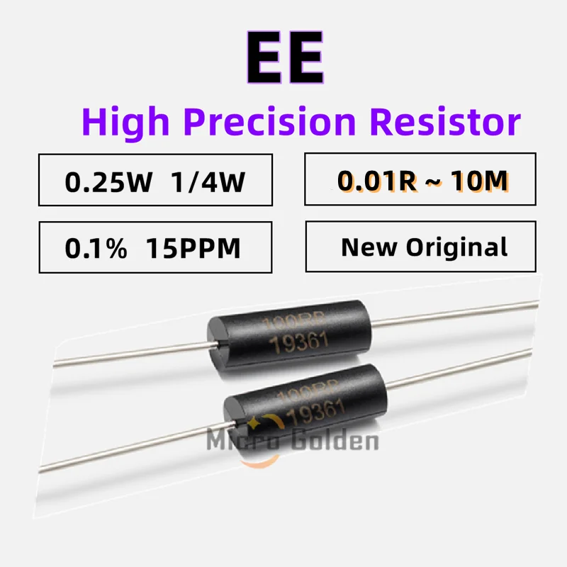 2pcs-0-25W-EE-High-Precision-Resistor-0-1-Non-inductive-Sampling ...