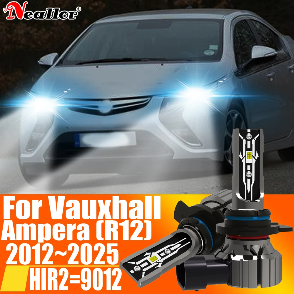 2pcs HIR2 9012 Led Headlight Canbus Car Bulb High Power 6000K White ...