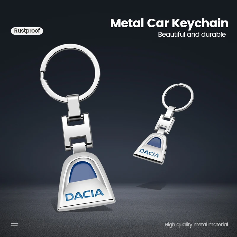 Metal Car Logo Key Chain Fashion Car Styling Key Ring For Dacia Duster ...
