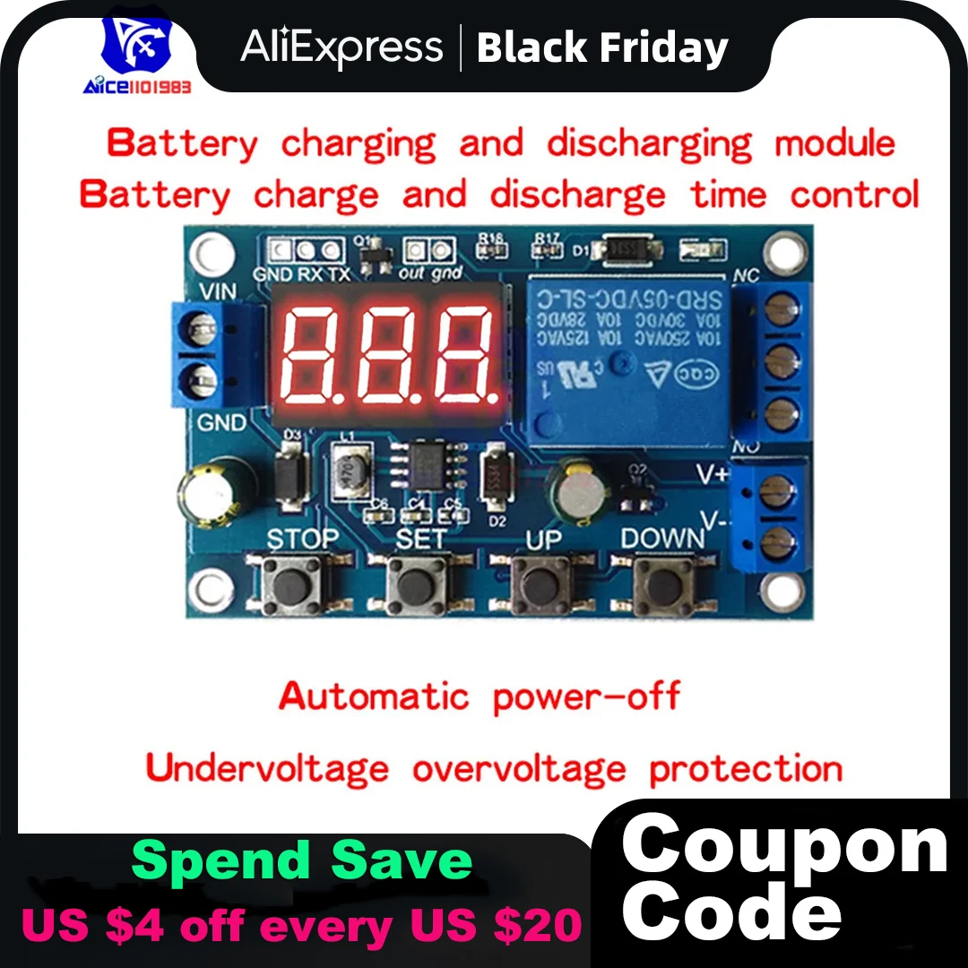 Battery-Charge-Discharge-Module-Integrated-Voltmeter-Undervoltage ...