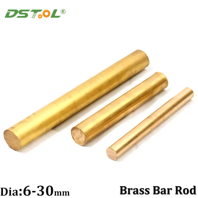 Brass Round Bar Rod H59 Copper Bars For DIY Knife Handle Rivet Screw ...