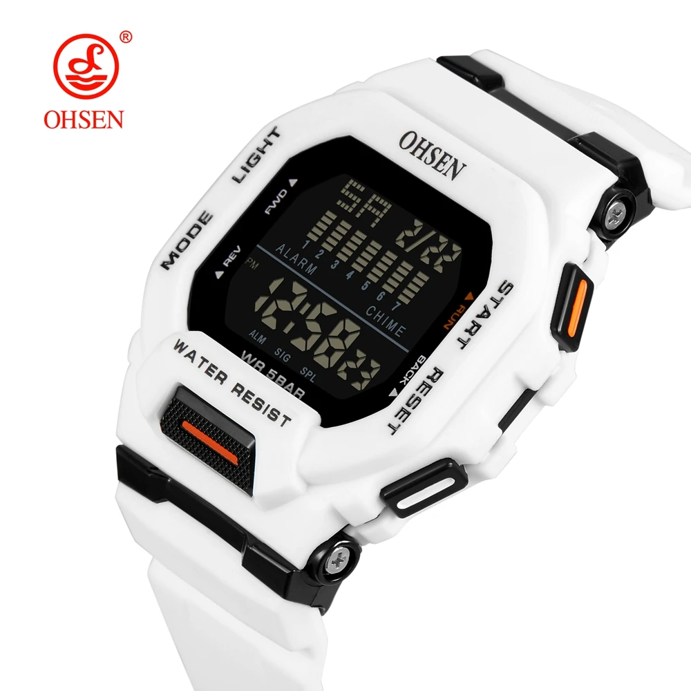 Fashion Ohsen Hombre Male Digital Watches 5atm Dive Man Mens Sport ...