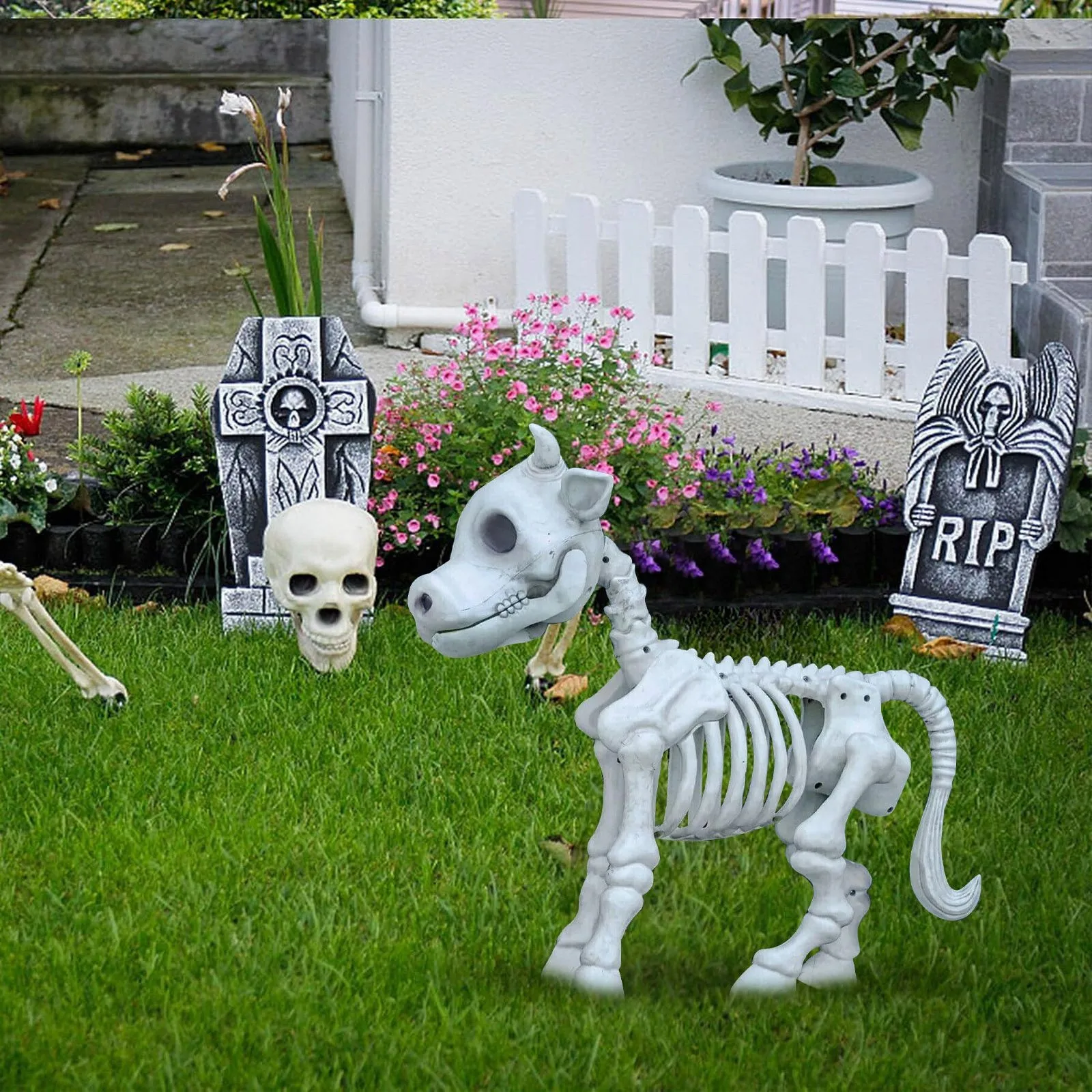 Dog Skeleton Yard Decoration