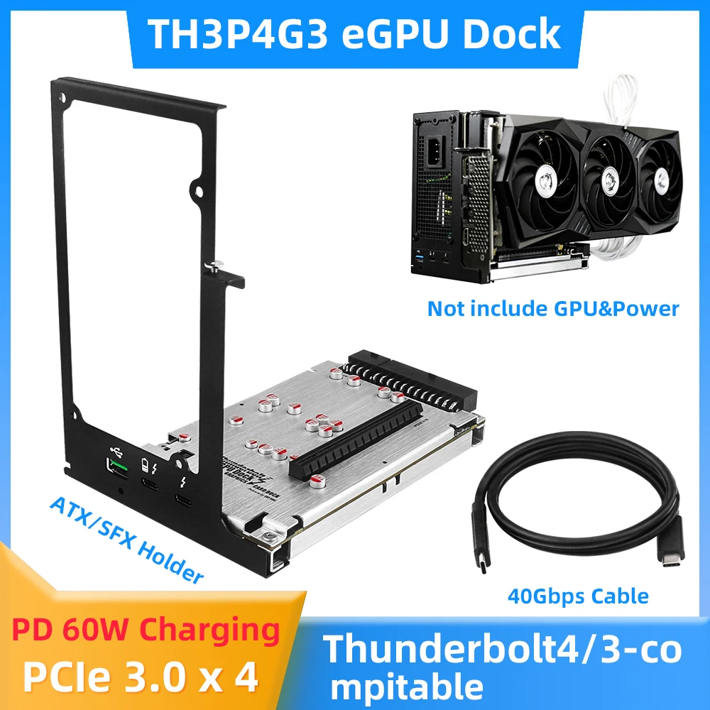 TH3P4G3 Thunderbolt-compatible GPU Dock Externel Graphic Card Adapter ...