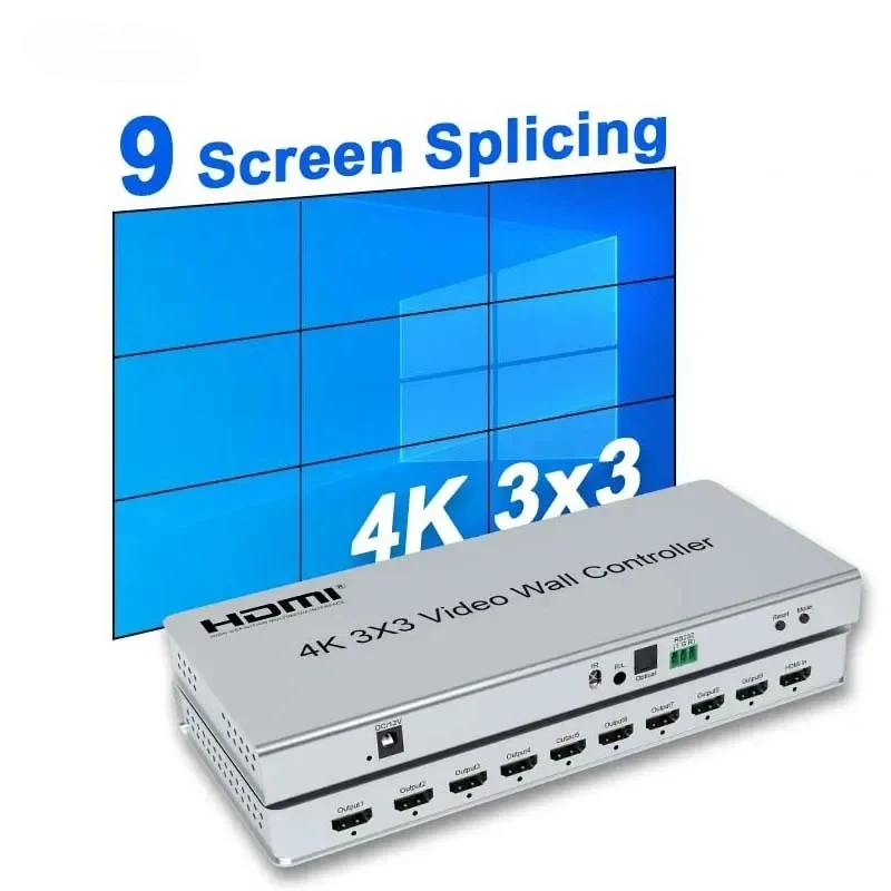 4K-3x3-Video-Wall-Controller-1x3-1x4-2x3-2x4-3x4-4x4-4x2-HDMI-TV-Video ...