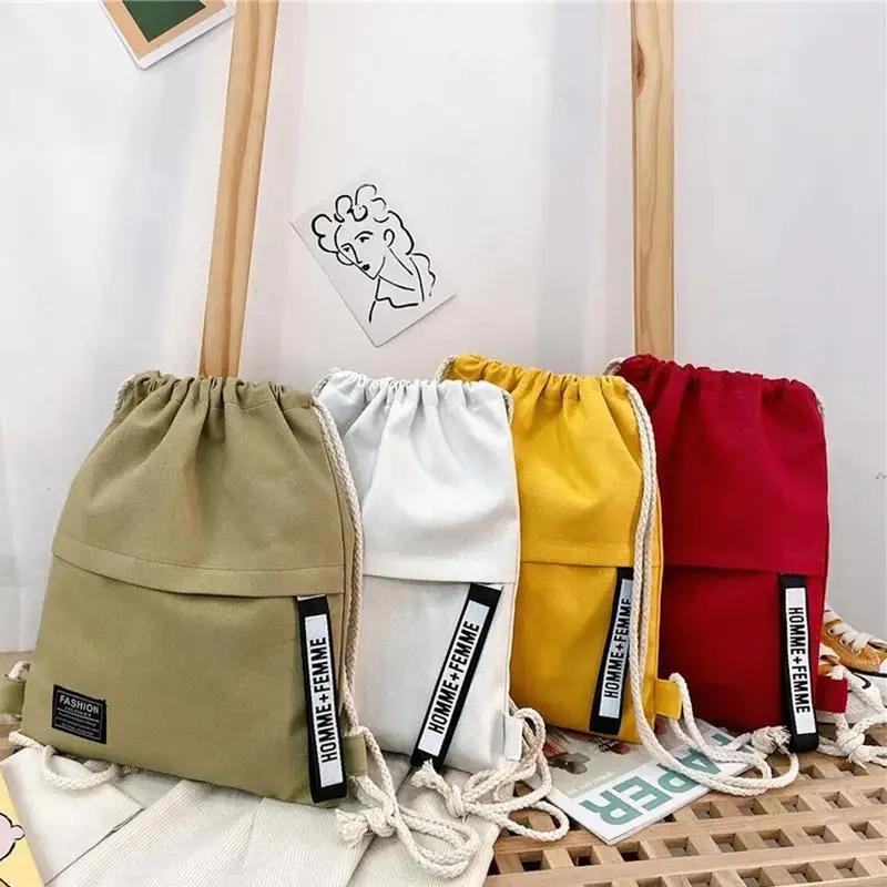 Women-Backpack-Sports-Cloth-Bunch-Pocket-Drawstring-Rucksack-Women-s ...