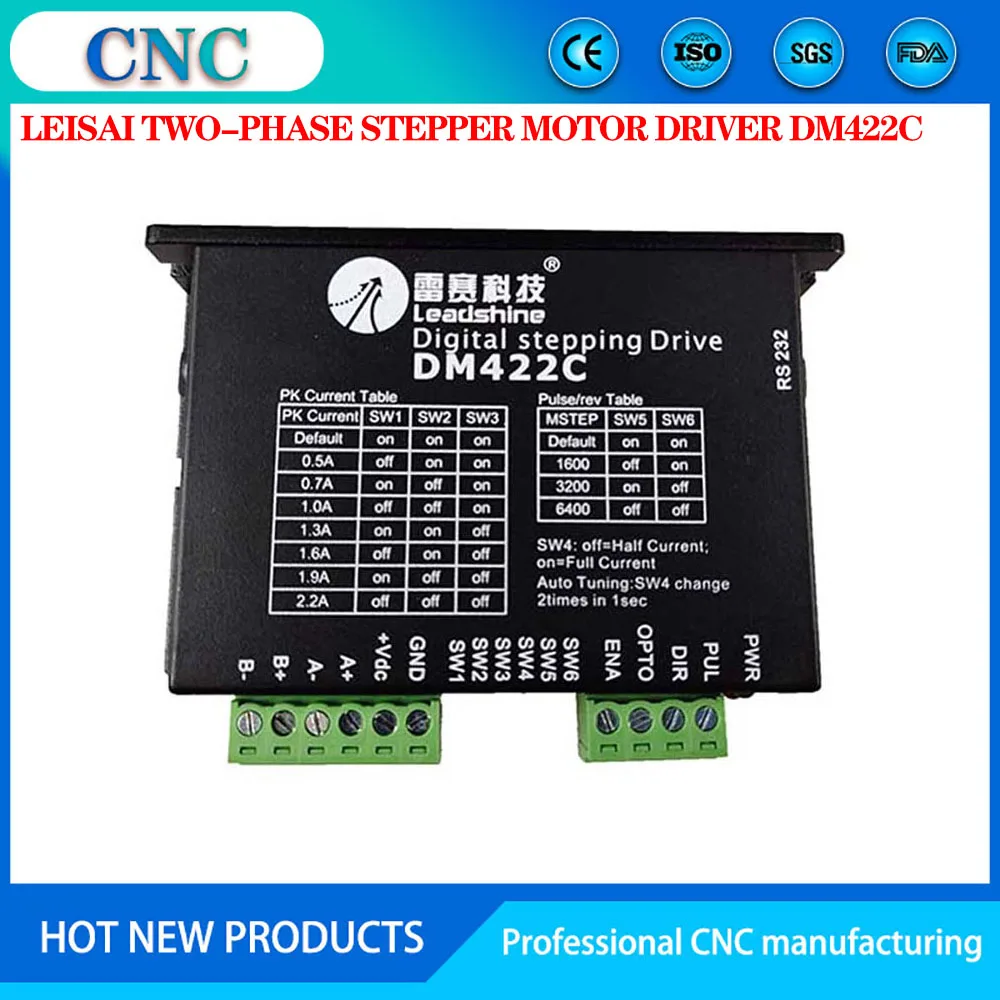 Original-Leadshine-STEPPER-DRIVER-Leadshine-DM422C-CNC-Digital-Stepper-Motor-DRIVER-24-40VDC-OUT ...
