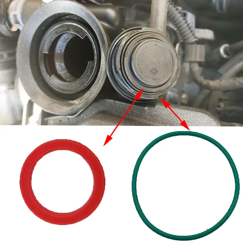 1Set Oil Filler Cap Rubber Sealing Gasket Ea888 3rd For VW Passat B8 ...