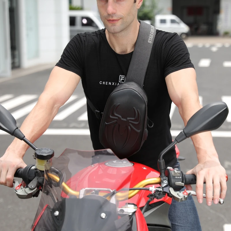 SFK-Black-Motorcycle-Riding-Bag-Frosted-Carbon-fiber-Brushed-Business ...