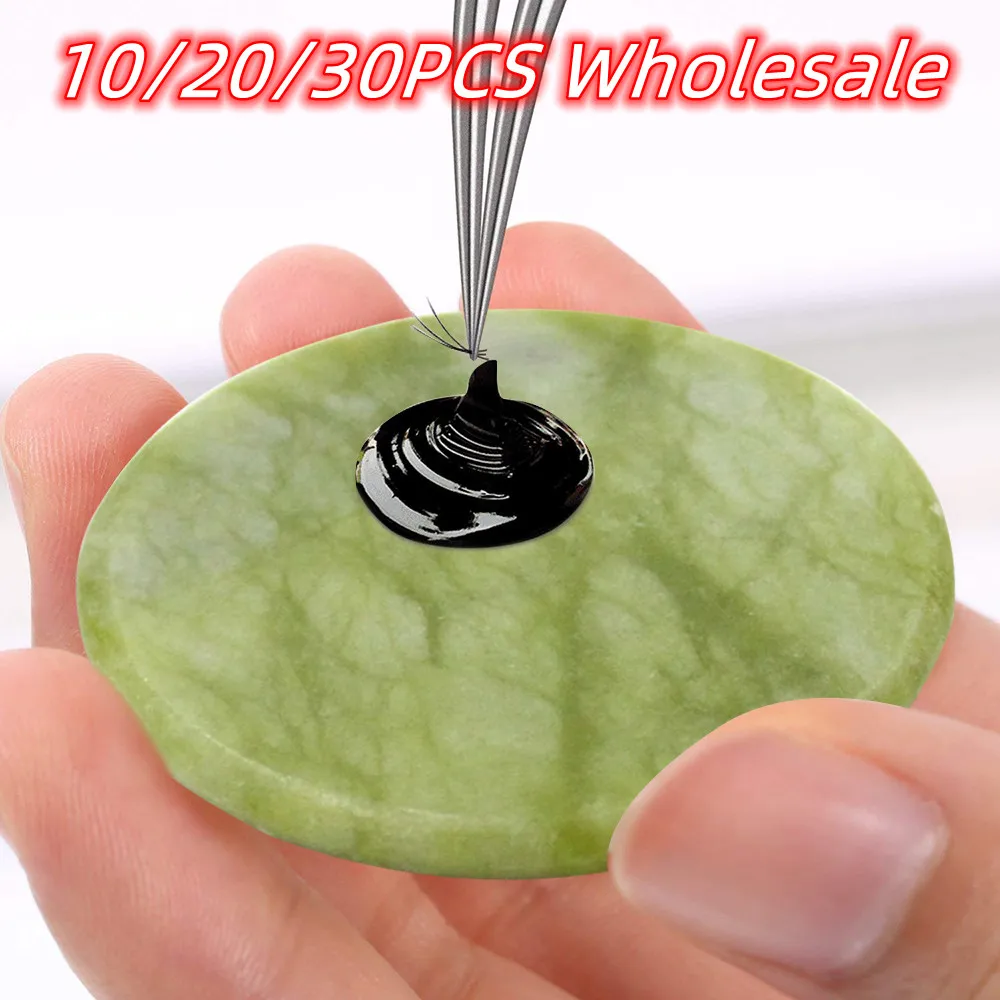 10-20-30Pcs-Wholesale-Round-Jade-Stone-Pallet-Pads-for-Grafted-False ...