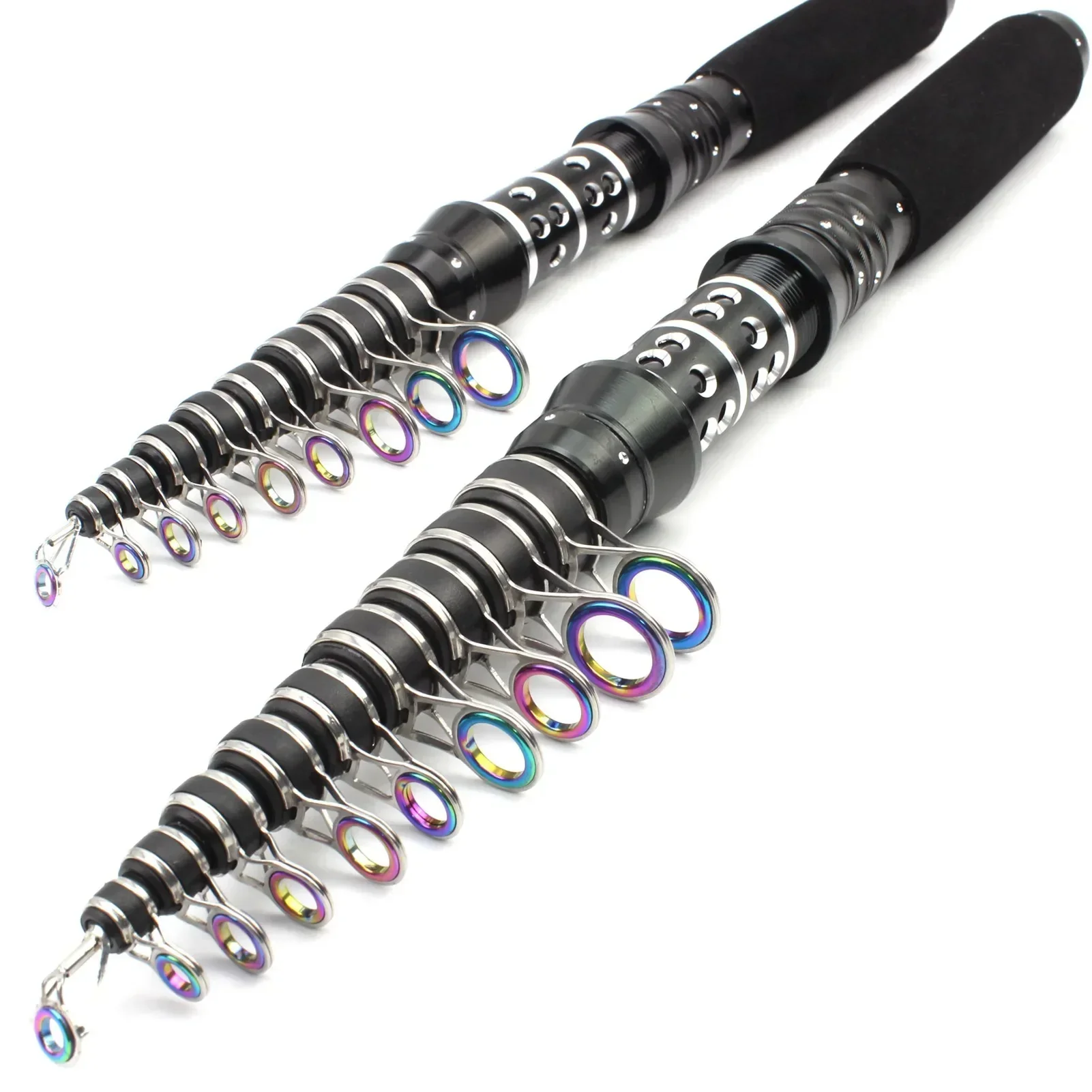 1-8m2-1m2-4m2-7m3-0m-Ultra-Short-Carbon-Telescopic-Fishing-Rod-Fast ...