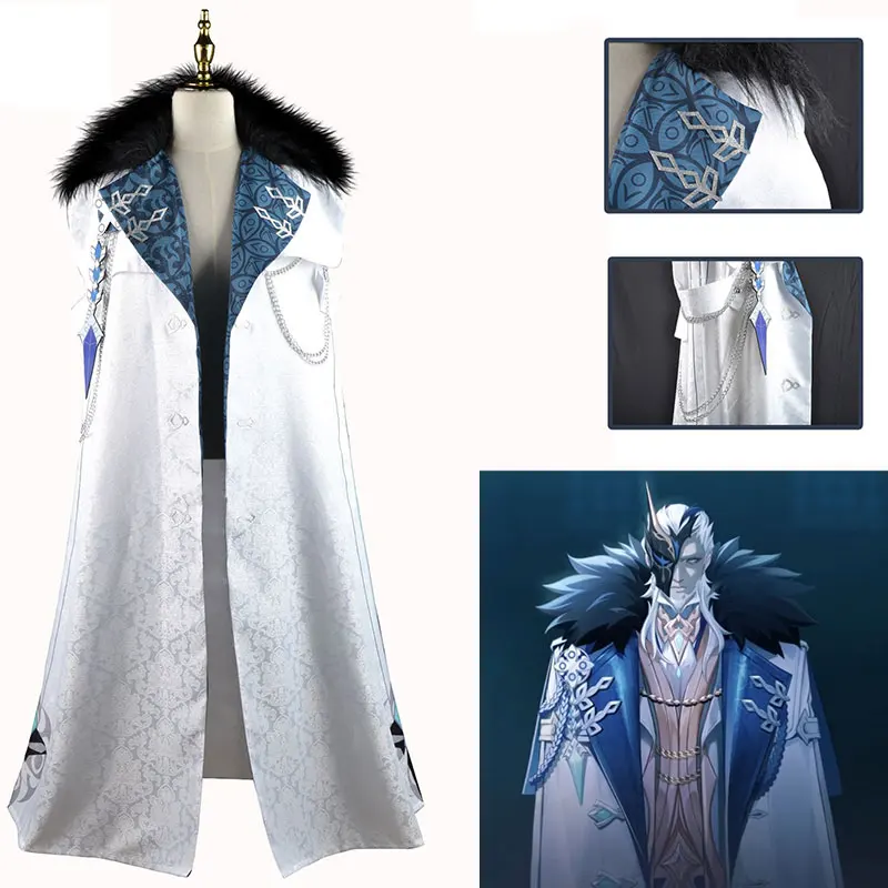 Game-Anime-Genshin-Impact-Fatui-cosplay-Executive-cloak-Tartaglia-scarf ...