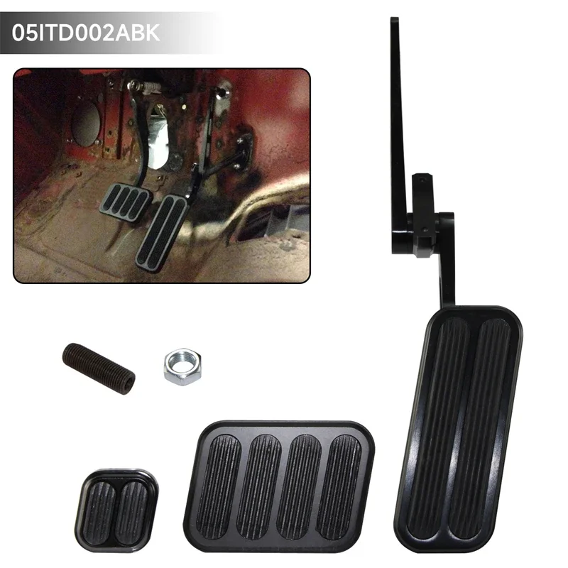 Universal-Billet-Aluminum-Gas-Throttle-Pedal-Kit-For-Hot-Street-Rod ...