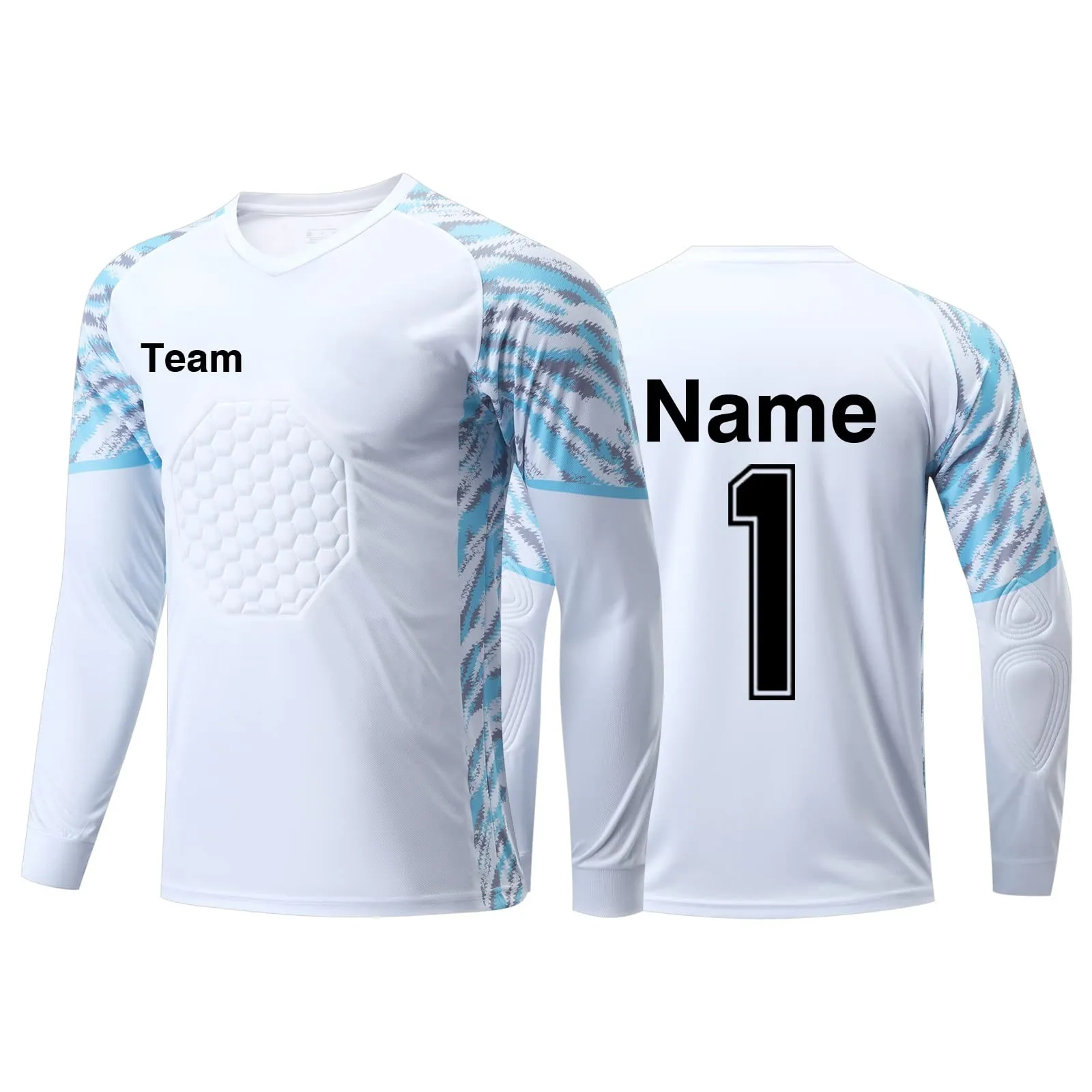 Custom-Goalkeeper-Jersey-Padded-Soccer-Goalie-Shirt-Goalkeeper-Kit ...