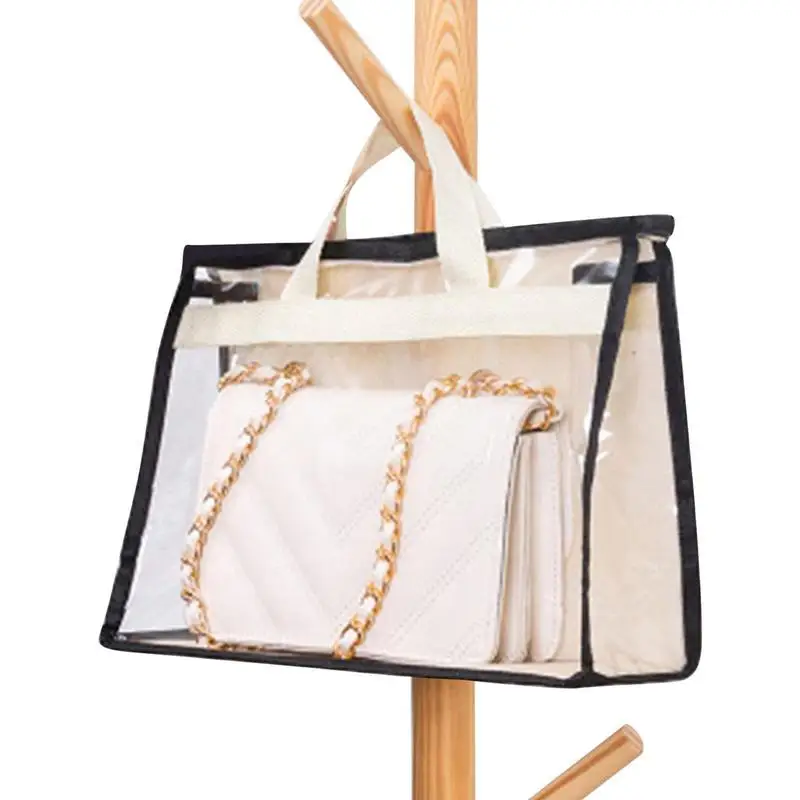 Breathable Clear Women Purse Handbag Dust Cover Craft Storage Bag With ...